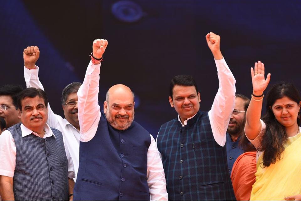 Bjp Foundation Day Rally In Mumbai Amit Shah Sounds Poll Bugle Mocks