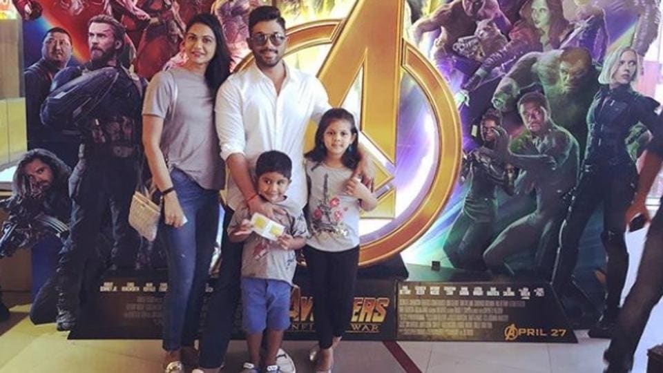 Allu Arjun and his son go out on a movie date, watch Avengers Infinity ...