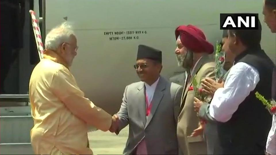 PM Modi arrives in Nepal on two-day visit | India News