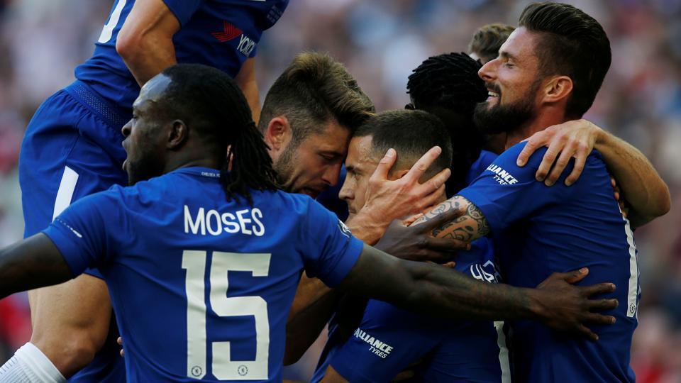 Eden Hazard helps Chelsea beat Manchester United to clinch FA Cup crown ...