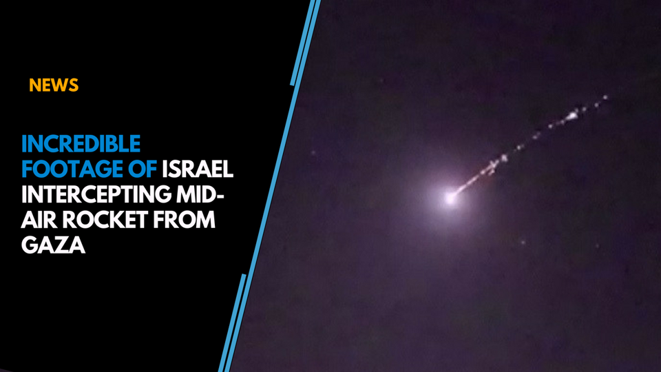 Watch: Incredible footage of Israel intercepting mid-air rocket from ...