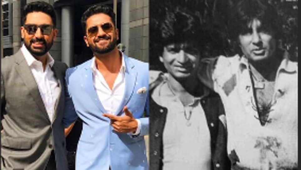 Abhishek Bachchan, Vicky Kaushal recreate their dads’ pose from back in ...