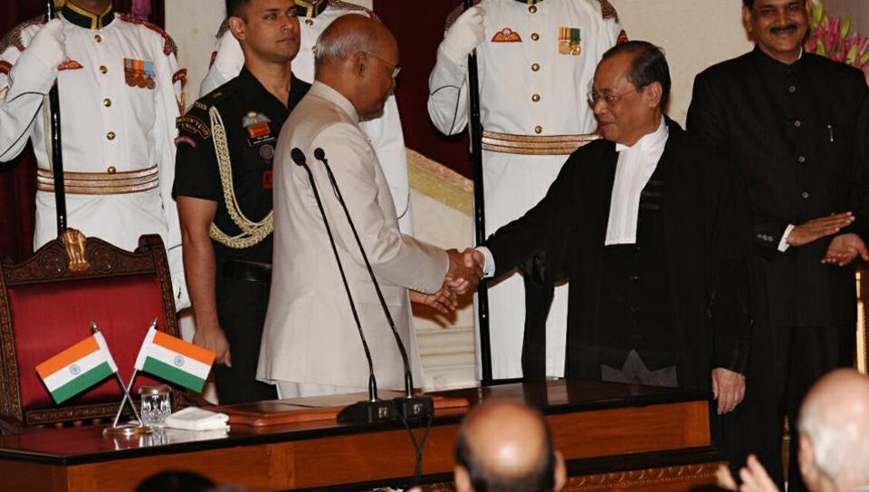 Justice Ranjan Gogoi sworn in as 46th Chief Justice of India | Latest ...