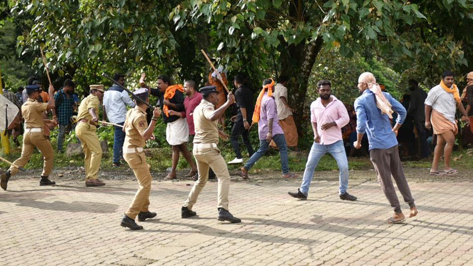 Sabarimala temple opening highlights: Protests resume after mother of ...