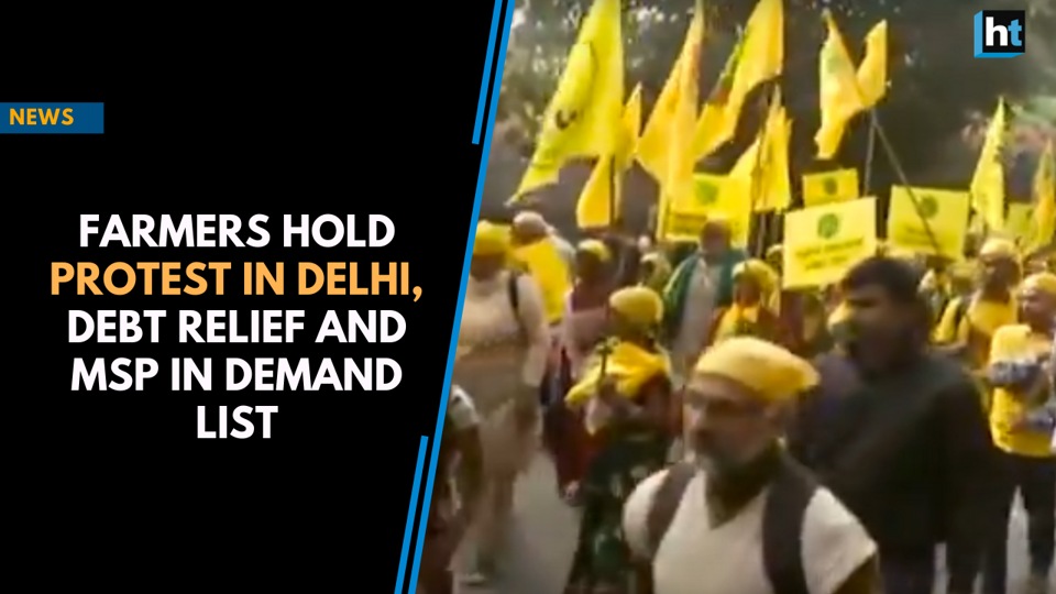 Farmers hold protest in Delhi, debt relief and MSP in demand list ...