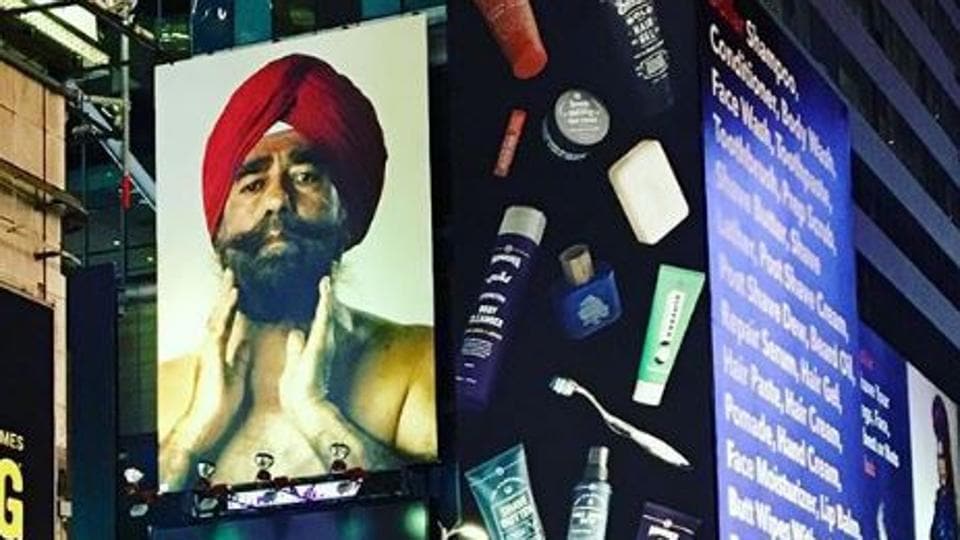 74-year-old Sikh model features on billboards at Times Square | Latest ...