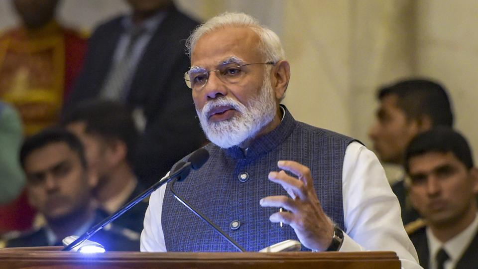 PM Narendra Modi makes indirect reference to air strikes at Gandhi ...