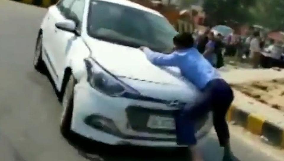 Man clings to car’s bonnet for nearly 2 km in road rage case near Delhi ...