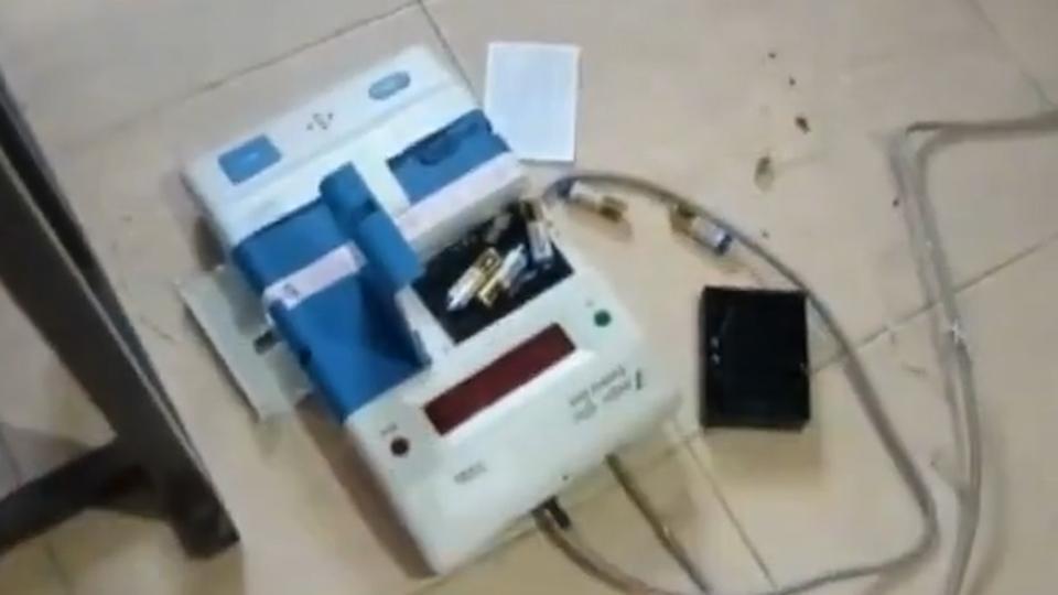 Jana Sena MLA candidate smashes EVM at polling booth, arrested ...