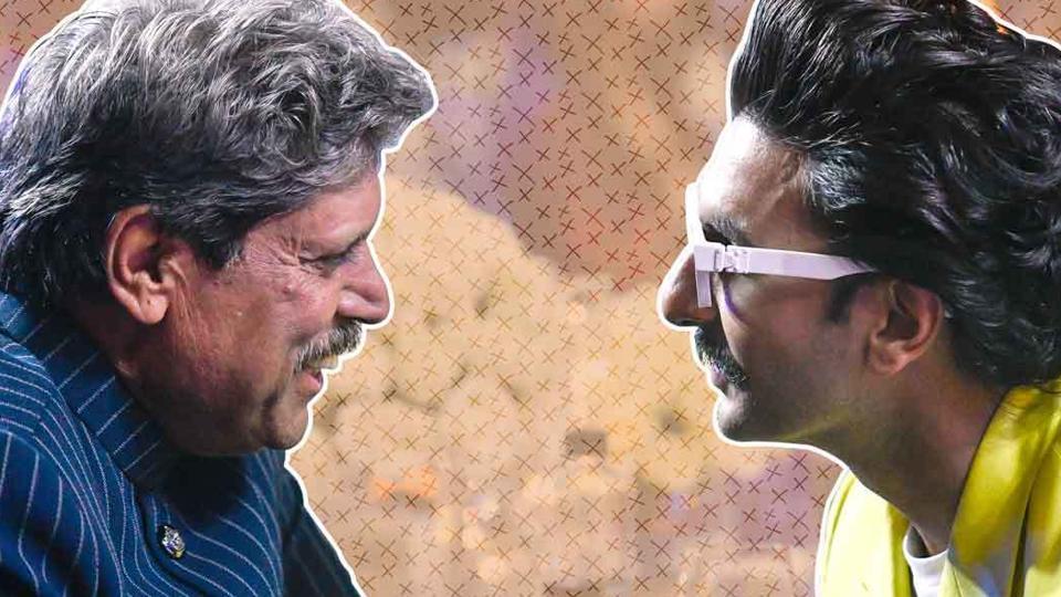 83: Watch Ranveer Singh gush over Kapil Dev’s moustache, style ...