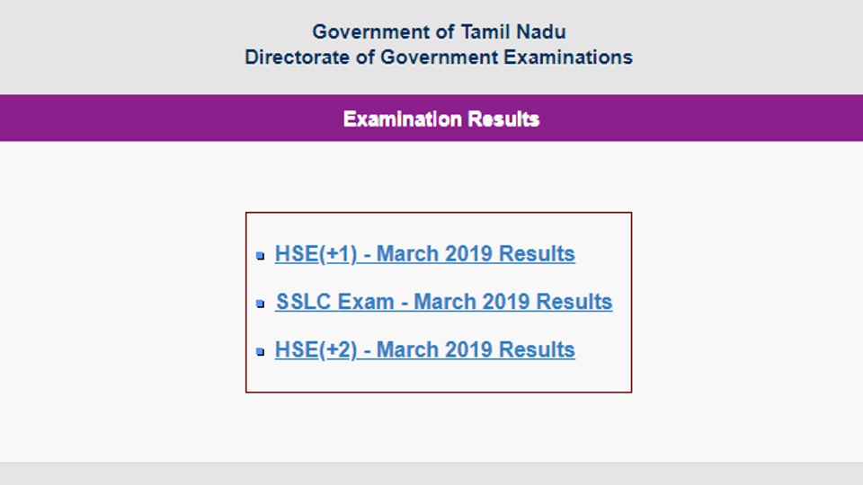 TN 11th Result 2019 declared. Tamil Nadu Board declares class 11 ...