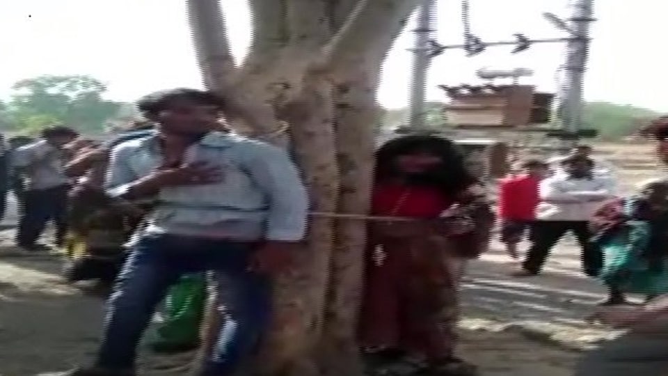 Man Sisters Tied To Tree Thrashed For Allegedly Eloping With Married