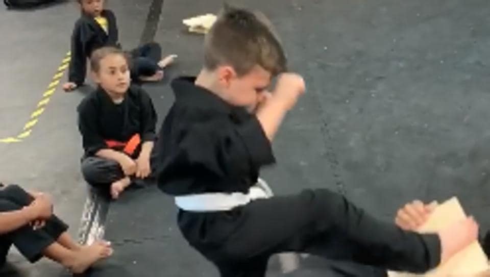 Kid refuses to give up during tough martial arts test, wins Internet ...