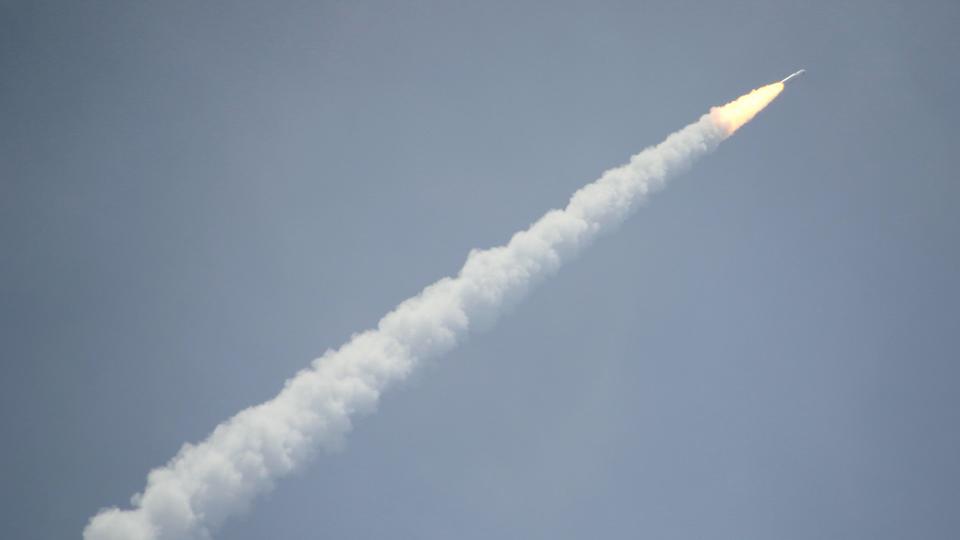 China blasts off space rocket from sea, 7 satellites sent 600 km into ...