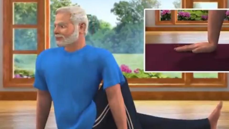 PM Modi’s animated avatar teaches Vakrasana in 7th video ahead of Yoga ...