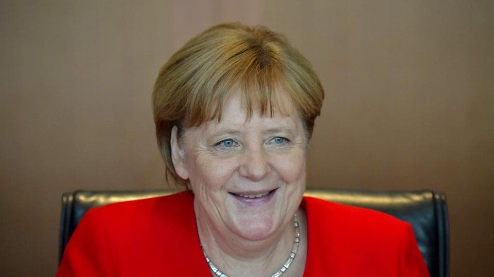Angela Merkel Says Shes ‘fine After Seen Shaking During Ceremony
