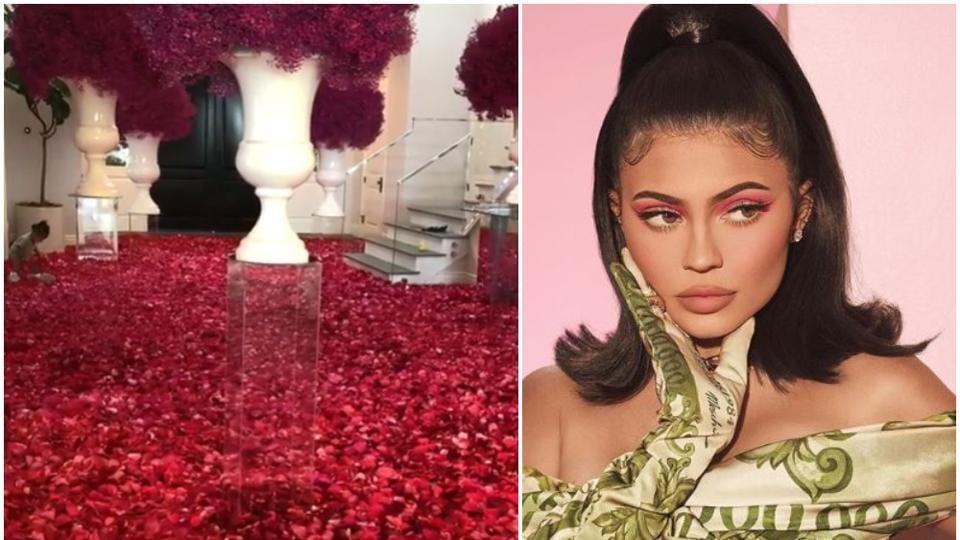 Travis Scott covers Kylie Jenner’s home with flowers ahead of her ...