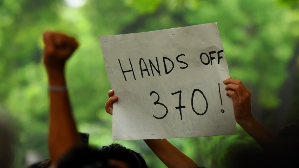 Officer, 2 policemen injured during protest against Article 370’s ...