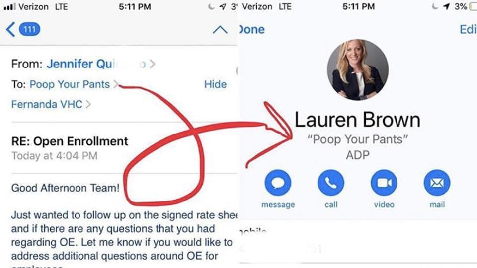 Kid uses Siri to alter mom’s work info to ‘Poop Your Pants’, hilarity ...