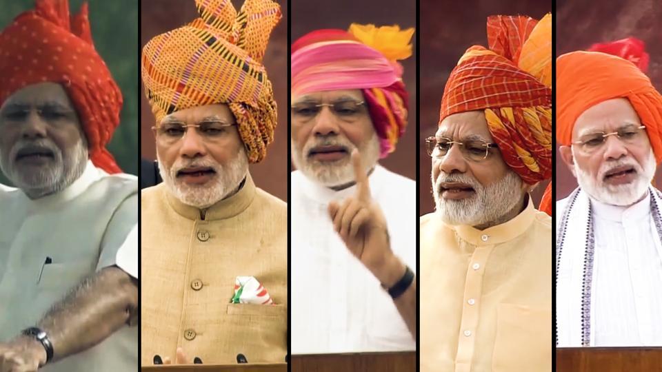 PM Modi’s Independence Day speeches: Focus areas from 2014 to 2018 ...