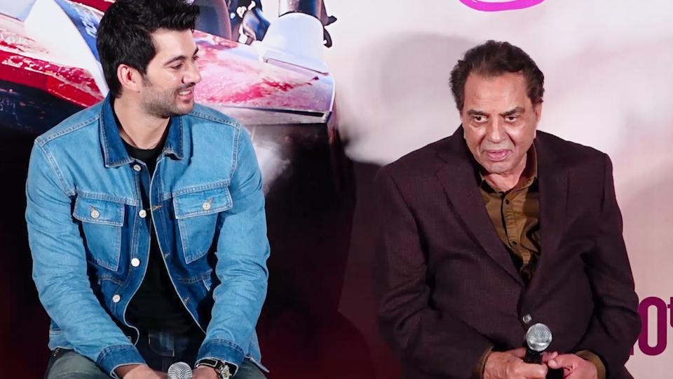 Dharmendra teases grandson Karan Deol at upcoming movie’s trailer ...
