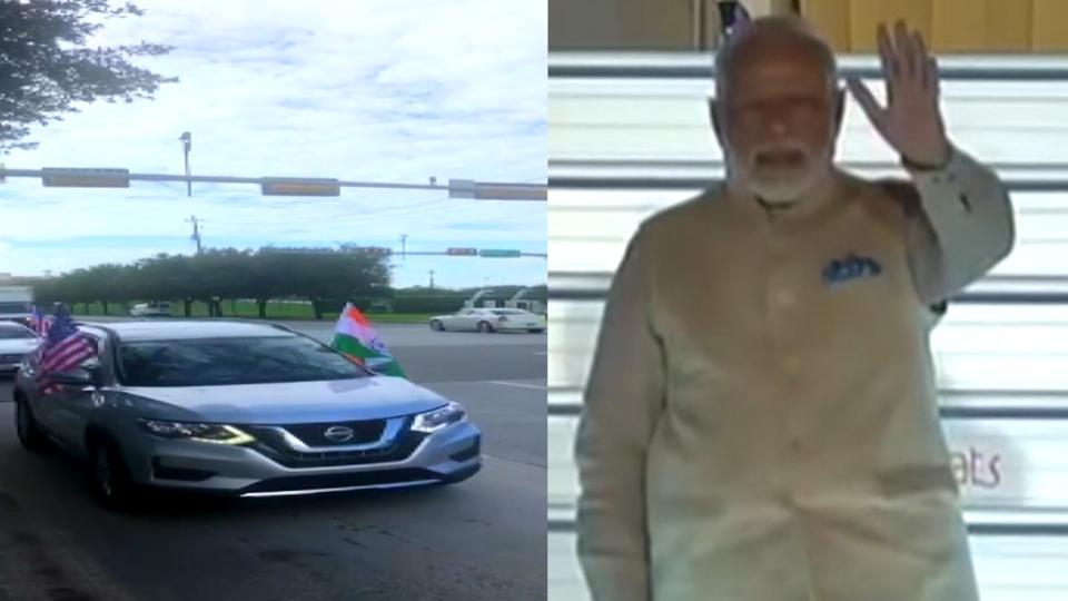 Car rally organised in Houston, US ahead of ‘Howdy, Modi!’ event ...