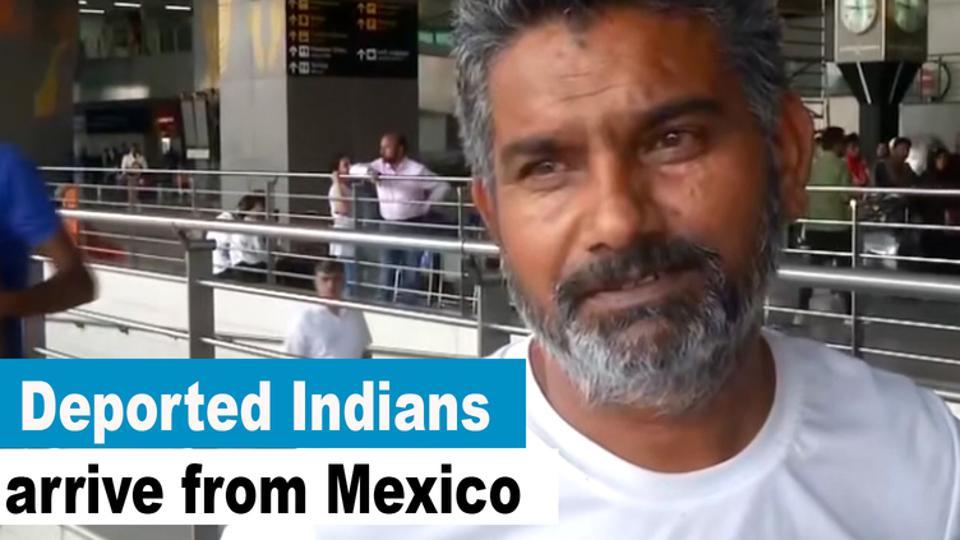 Over 300 Indians deported by Mexico arrive in New Delhi | Hindustan Times