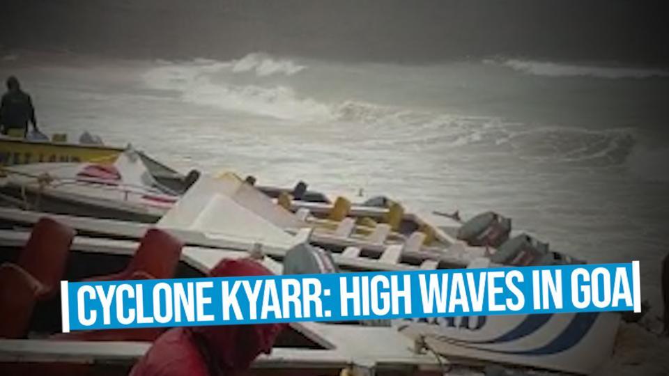Cyclone Kyarr: High waves, strong undercurrents observed in Goa ...