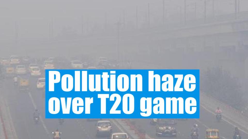 Pollution haze over India vs Bangladesh T20 game in Delhi | Hindustan Times