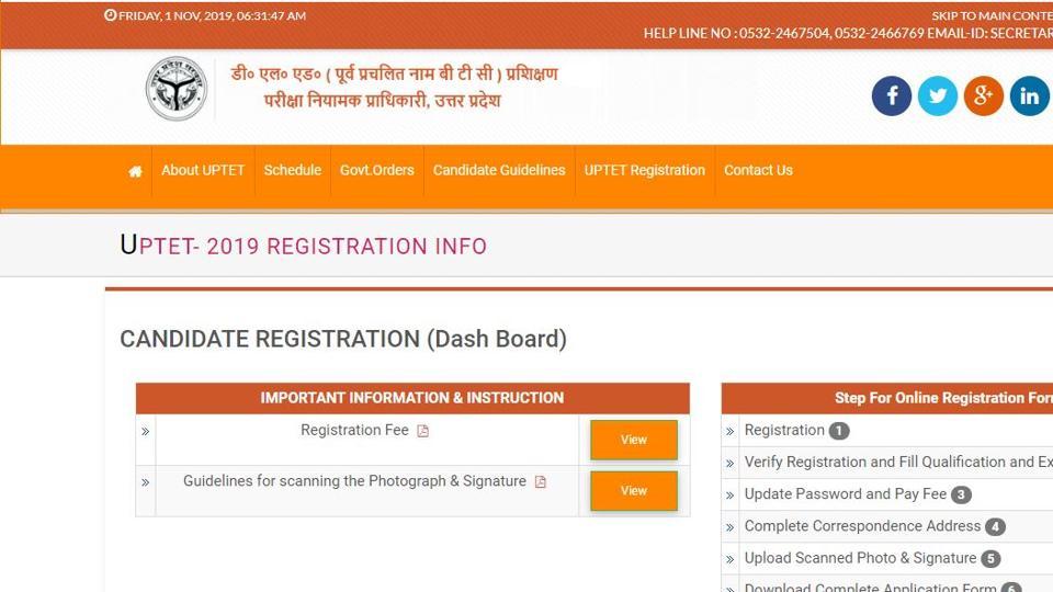 UPTET 2019 registration process begins at updeled.gov.in - Hindustan Times