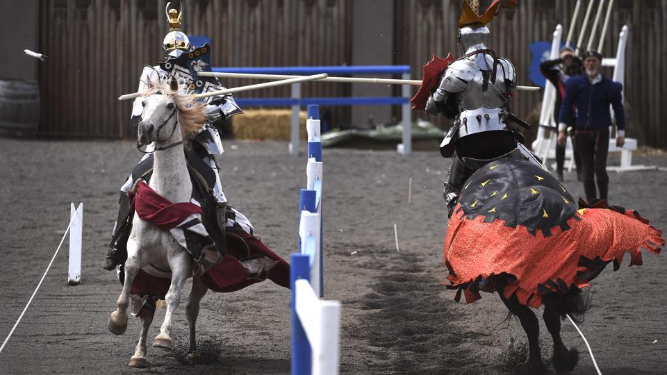 Photos: Australia win the inaugural ‘Ashes’ of jousting against England ...