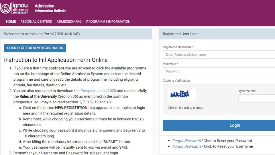 IGNOU January 2020 session registration begins at ignou.ac.in, here’s ...