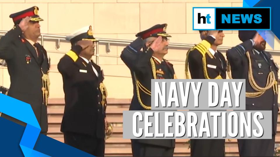 Navy Day: Navy Chief pays tribute at National War Memorial, PM Modi ...