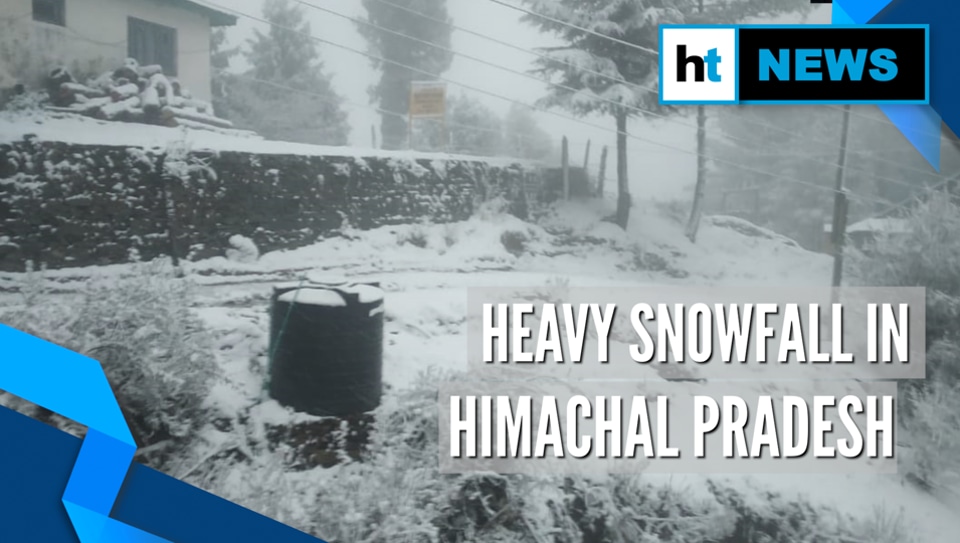 Watch: Fresh snowfall in several areas of Himachal Pradesh, normal life ...