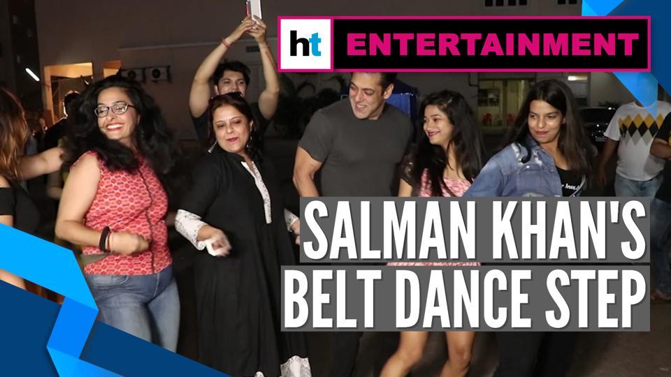 Watch: Salman Khan doing belt dance step from Dabangg 3 | Hindustan Times