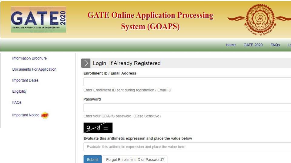 GATE 2020 admit card released at gate.iitd.ac.in, download hall ticket ...