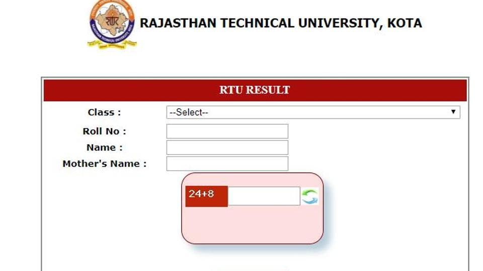 RTU declared B Tech 2019 semester examination results at rtu.ac.in ...