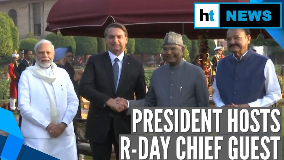 ‘At Home’ Reception: PM Modi, Jair Bolsonaro hosted by President Kovind ...