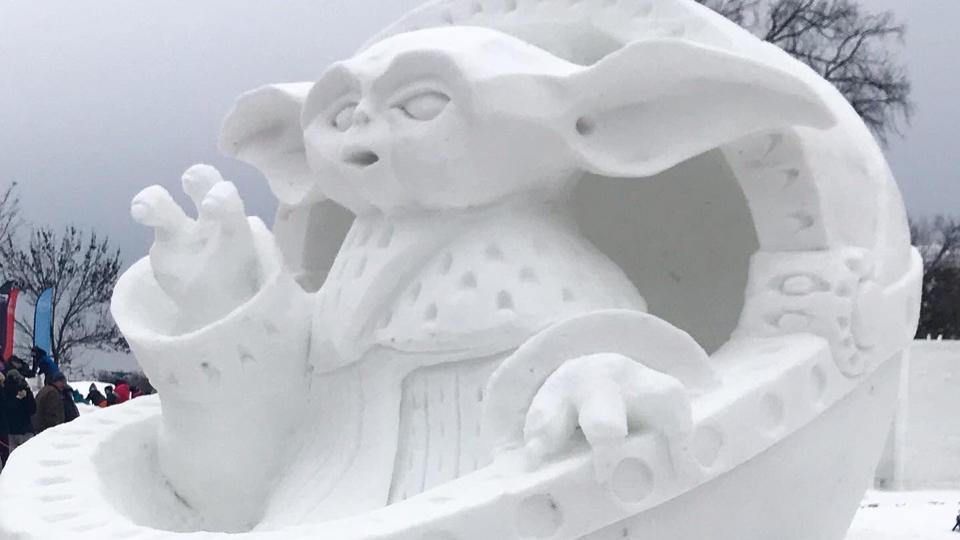 Fun with snow: Twitterati share post of adorable baby Yoda’s snow ...