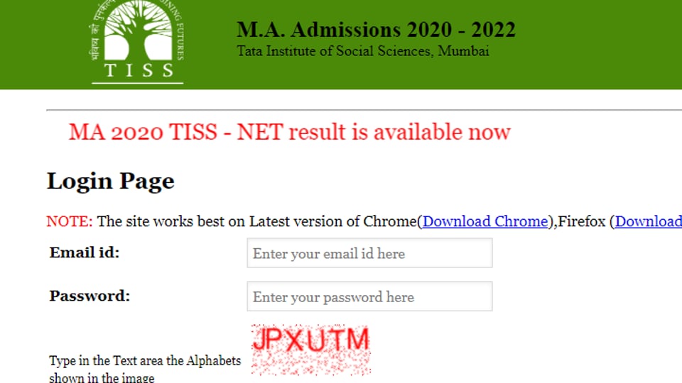 TISS-NET MA Result 2020 declared, here’s direct link to check ...