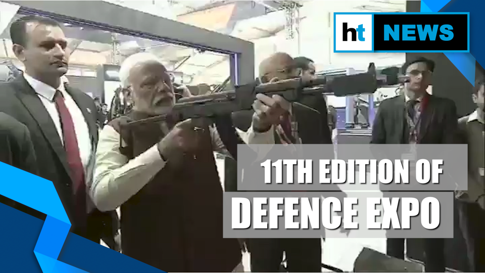 Watch: PM Modi inaugurates Defence Expo 2020, shoots assault rifle ...