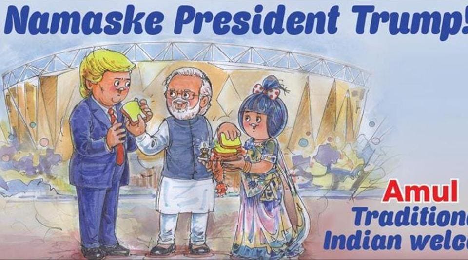 Amul welcomes Donald Trump with special ‘Namaske President Trump ...