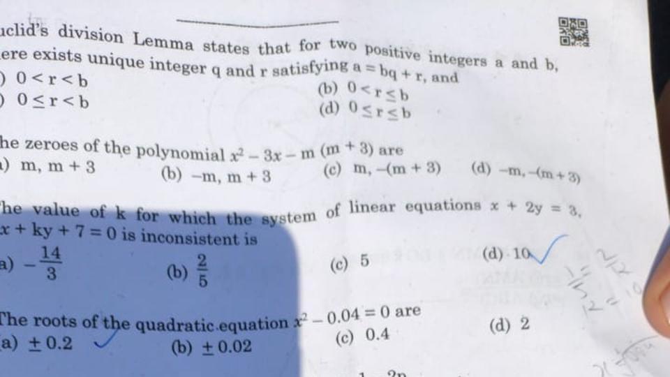 CBSE Class 10 Maths Exam Question Papers 2020 Standard And Basic