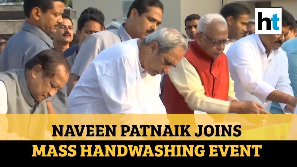 Coronavirus: Odisha CM Naveen Patnaik joins mass handwashing event in ...