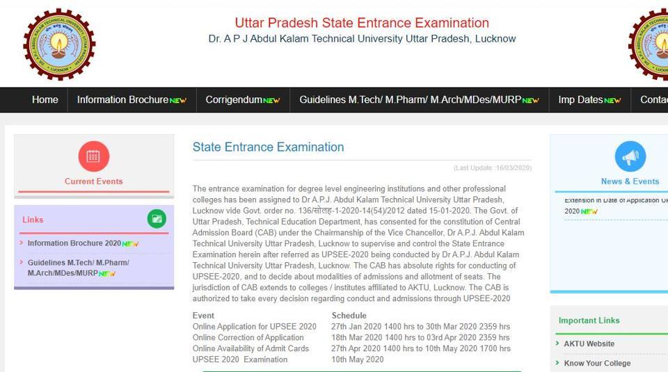 UPSEE 2020 registration dates extended to March 30, check details here ...