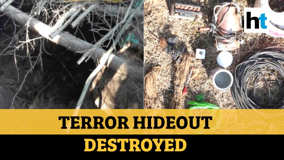 Watch: Terrorist hideout destroyed in Awantipora, J& IEDs recovered ...