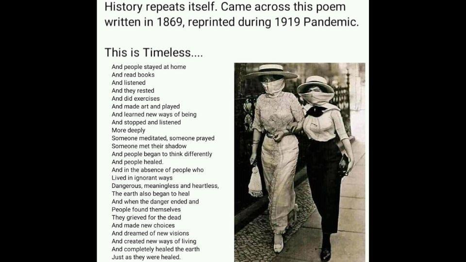 Fact Check: Is this viral poem on self-isolation written in 1869? Here ...