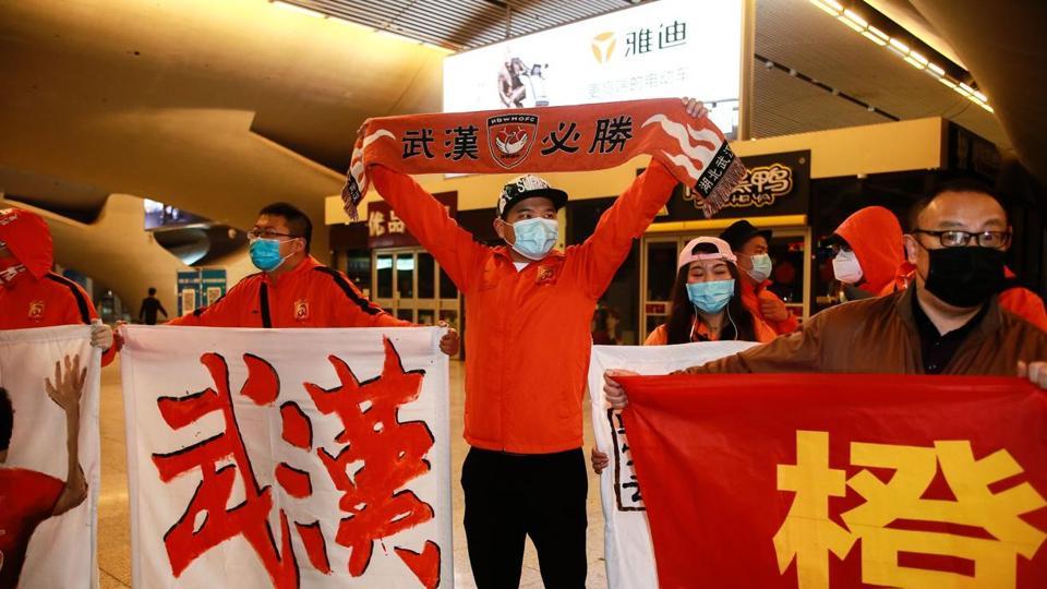 Wuhan football team make emotional return to virus ground zero ...