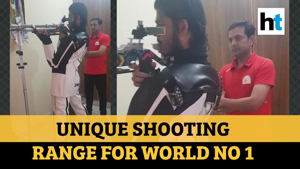 Watch: Coach creates shooting range inside 3bhk flat for world no. 1 ...