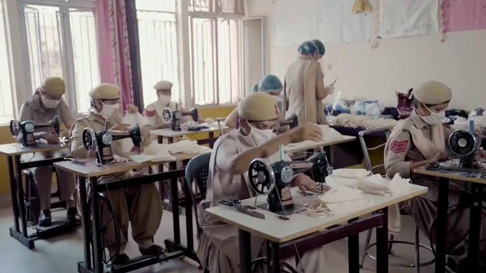 Corona Heroes: Delhi Police makes masks for frontline fighters and ...